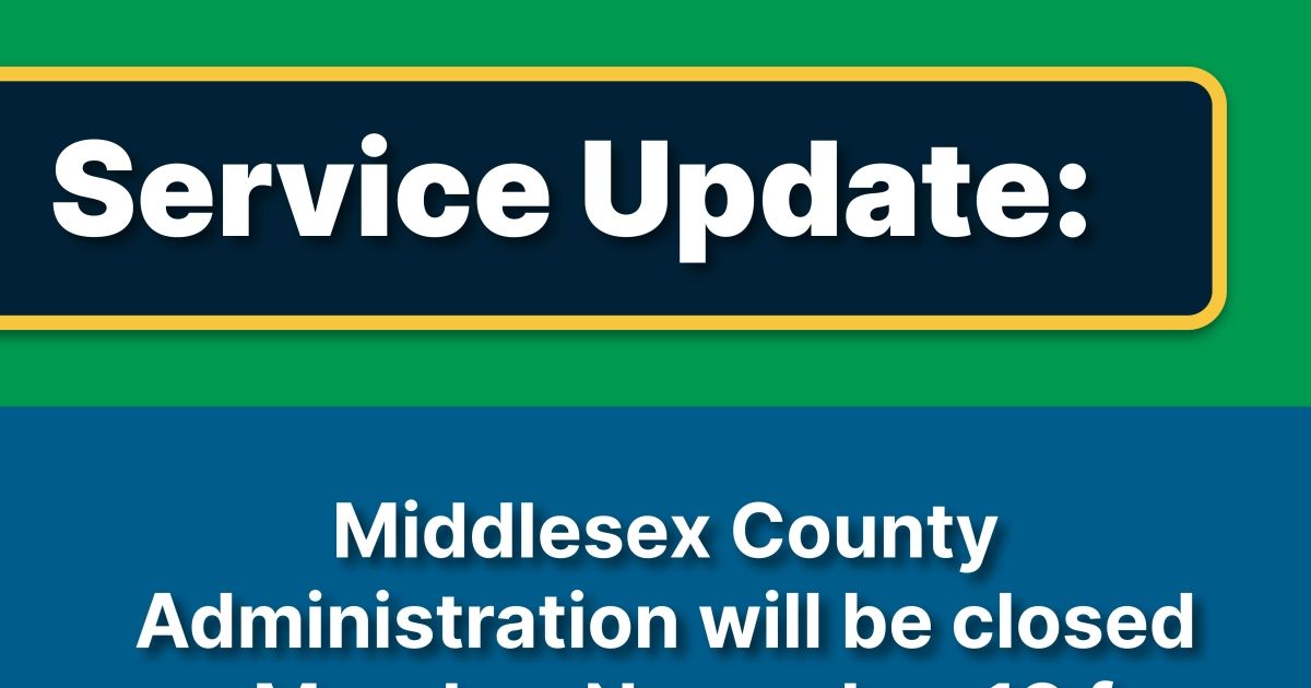 Middlesex County Administration Closed For Remembrance Day Middlesex County
